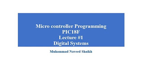 Microcontroller Programming PIC18F - YouTube