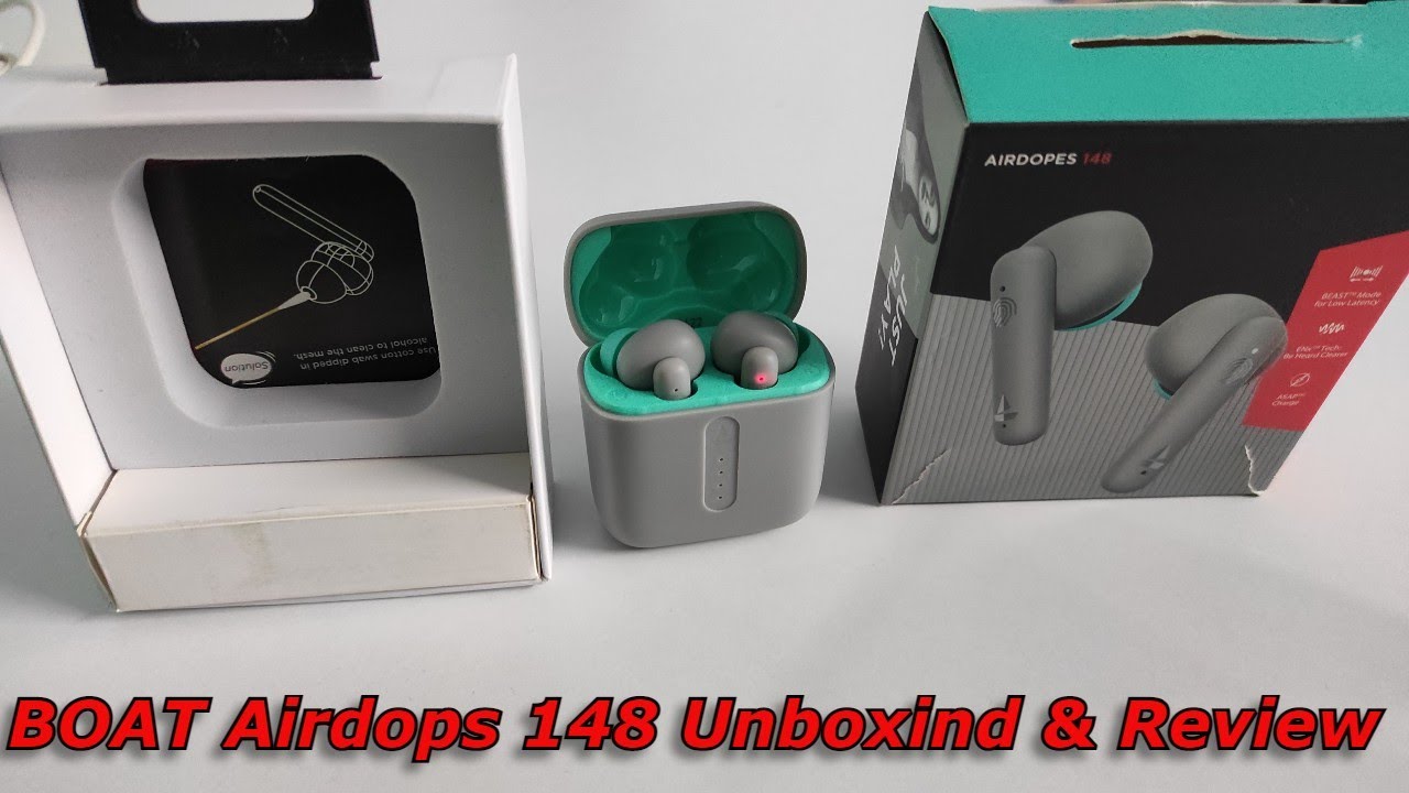 Boat Airdopes 148 tws Earbuds Unboxing And Review 1st look 🔥 🔥 🔥 - YouTube