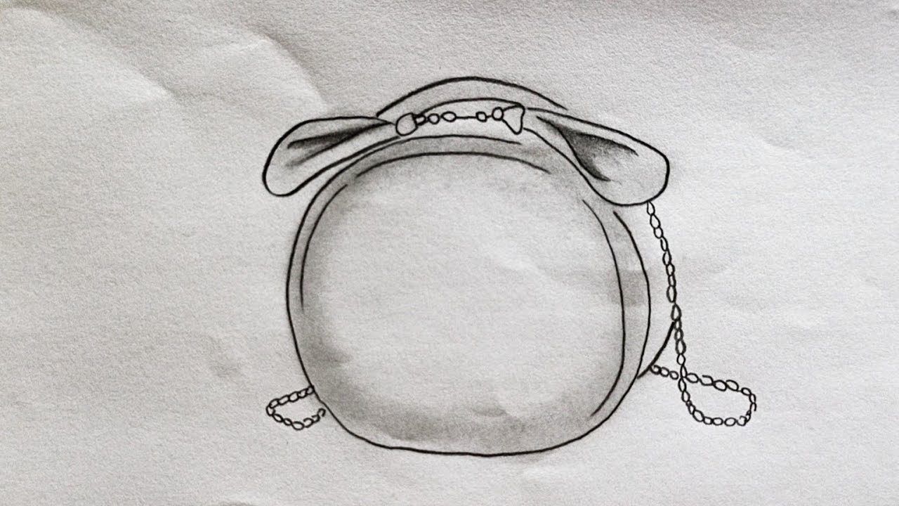 Beautiful purse drawing - How to draw a purse - Easy purse drawing ...