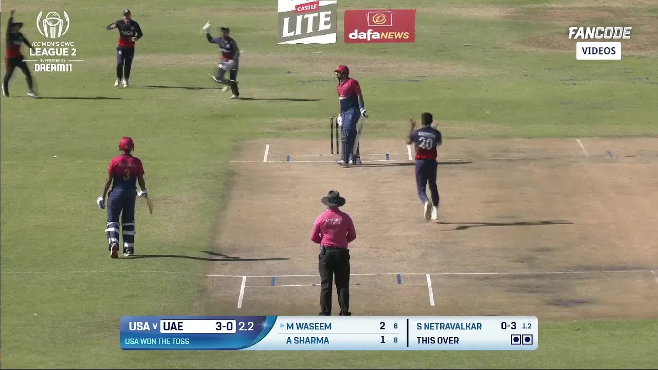 ICC CWC League 2 | United Arab Emirates vs USA | Highlights - YouTube