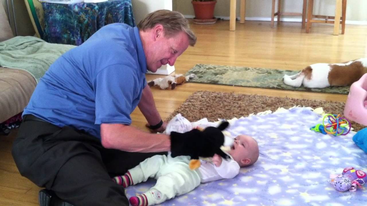 Playing with Papa and Jeopardy Cow, part 1 - YouTube