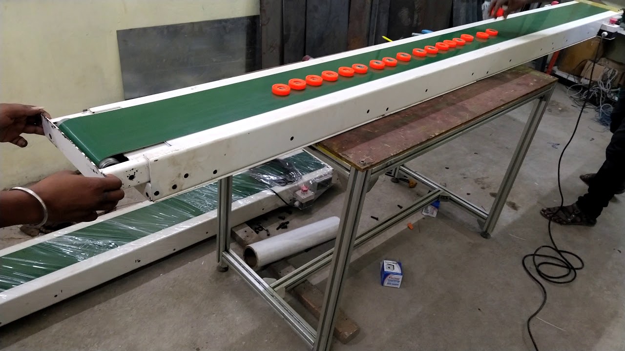 Orange Conveyor Systems - Retractable Belt Conveyor - YouTube