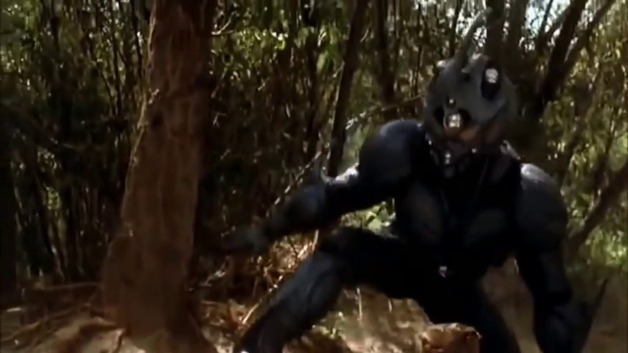 The Guyver 2 forest fight scene with Gundam music - YouTube