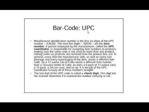 Bar Code Reader & Check Digit Calculation- EASY TO UNDERSTAND - YouTube