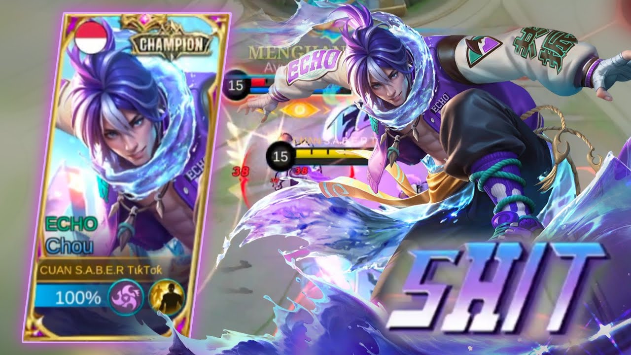 SKIN CHOU CHAMPION M4 ECHO FULL EFFECK IN GAMEPLAY - SKIN ECHO CHOU ...