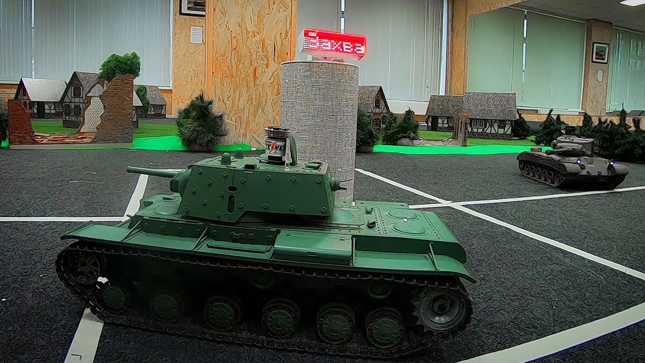 Танковый Бой на Радиоуправлении "Захват Базы" - YouTube