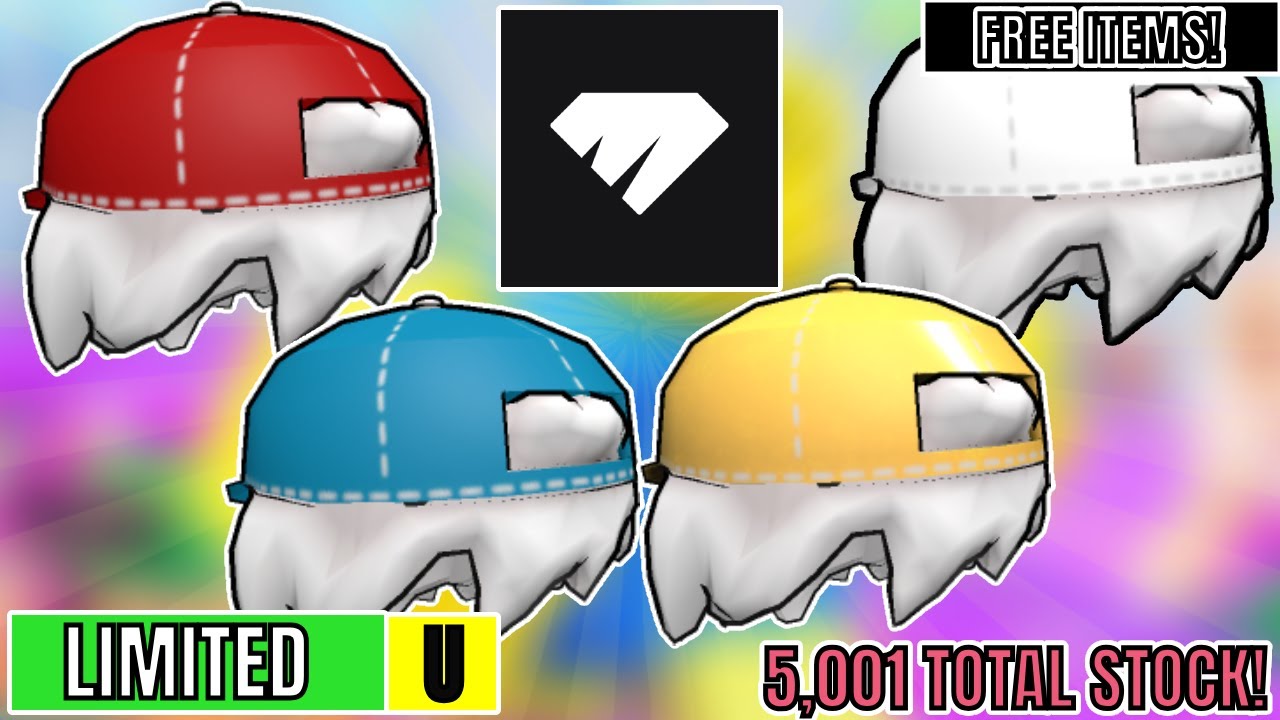 [FREE LIMITEDS] HOW TO GET THE CARTOON HAIR + HAT (RED, BLUE, WHITE ...
