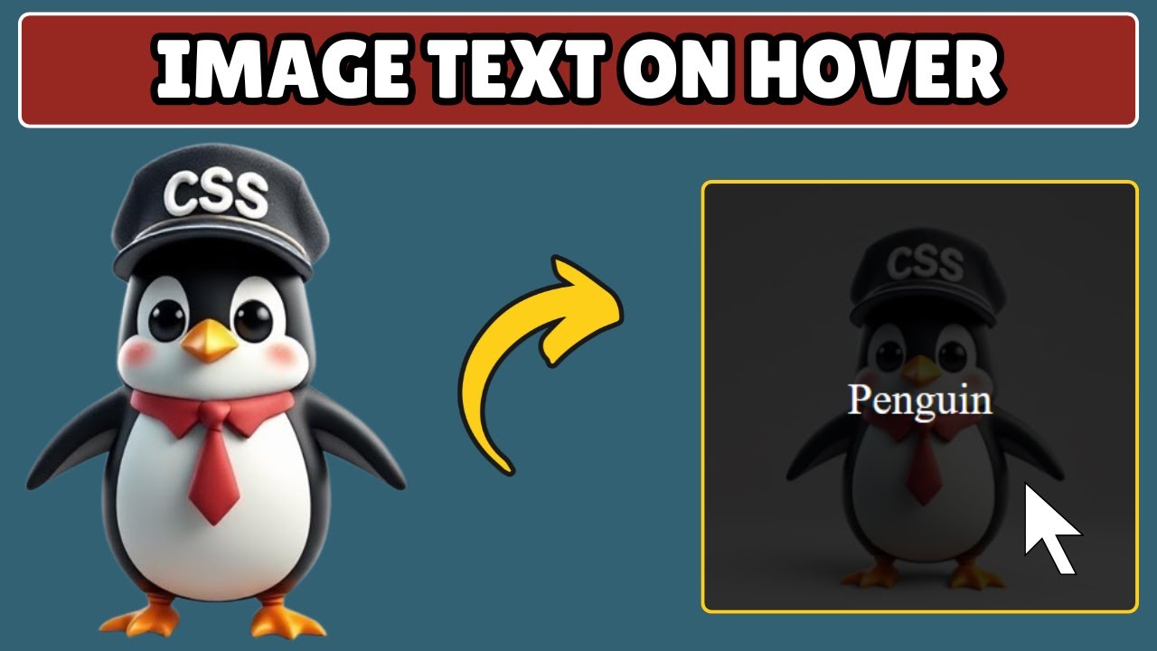 How to Display Text Over an Image on Hover in HTML and CSS - YouTube