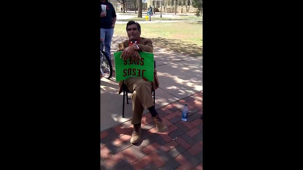 Crazy Evangelical preaching on Texas Tech campus(Jed Smock) - YouTube