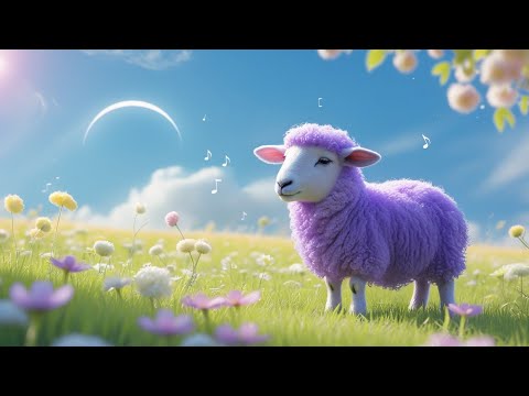 Purple Sheep in Meadow | Soothing Lullaby for Kids | Gentle Sleep Song & Bedtime Music