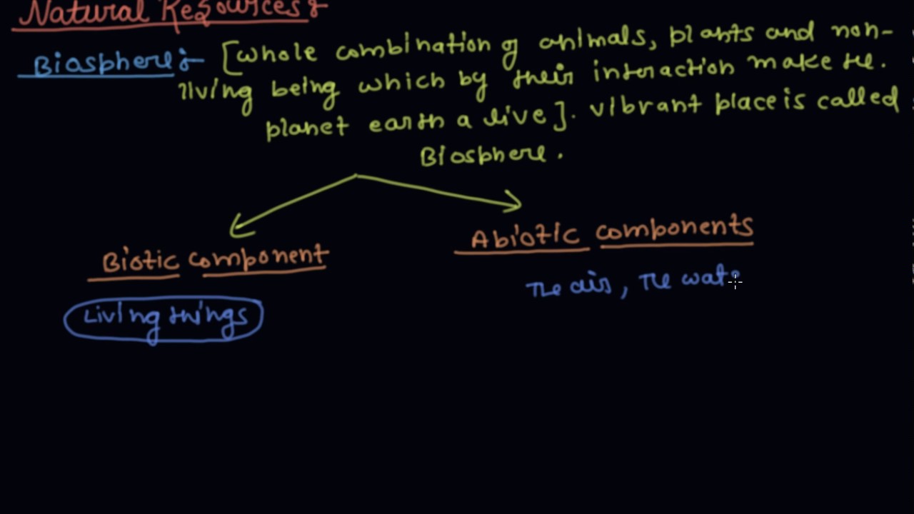 Biosphere and Its Component | Class 9 Biology Natural Resources - YouTube