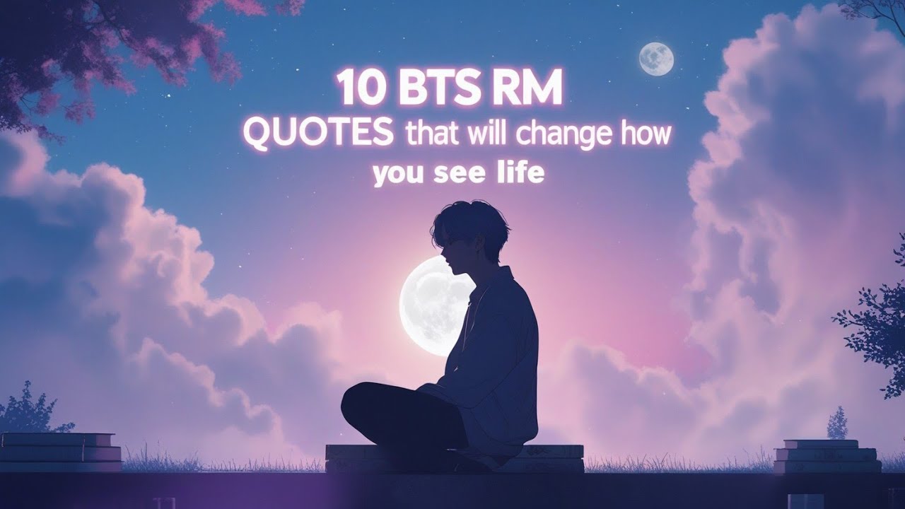 10 Most Beautiful Quotes on Life by BTS RM for Peace Lovers. - YouTube