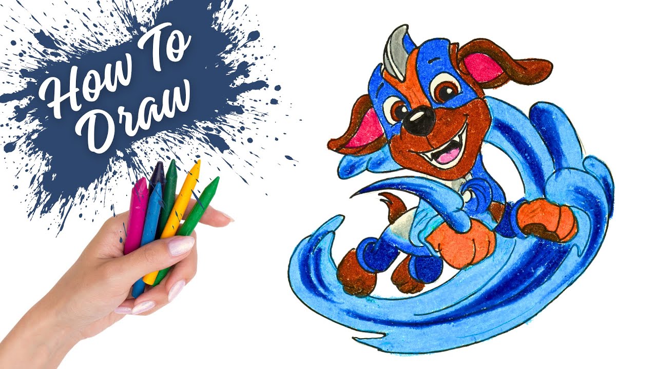 Zuma drawing easy - YouTube