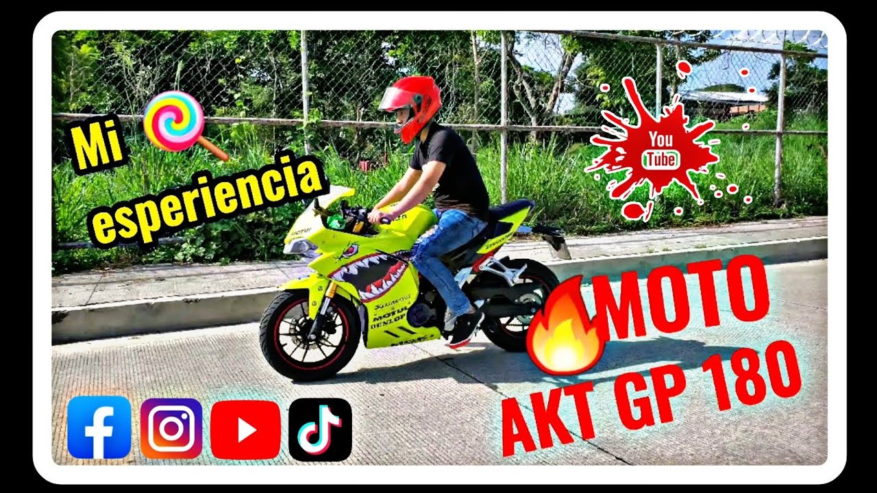 mi experiencia en la moto akt gp 180 - YouTube
