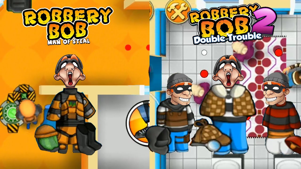 Robbery Bob vs Robbery Bob 2 Use All Costumes Part 13 - YouTube