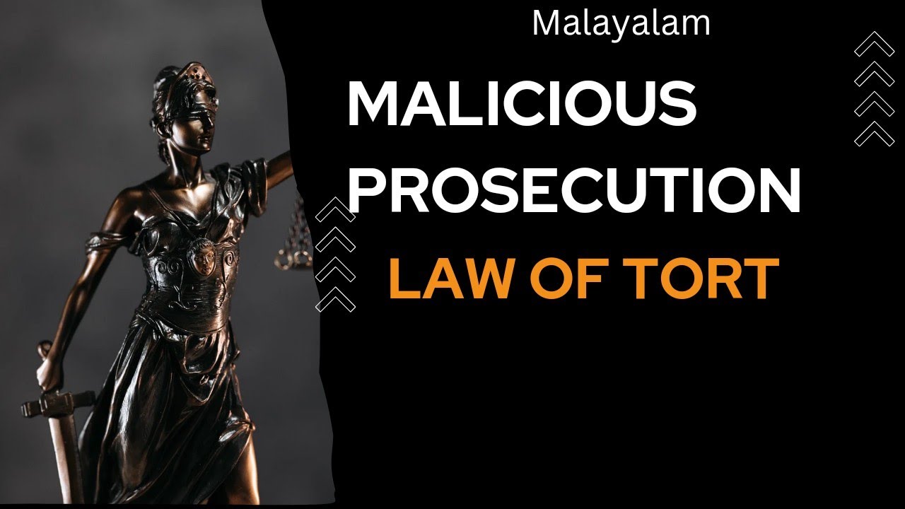 Malicious Prosecution | Law of Tort - YouTube