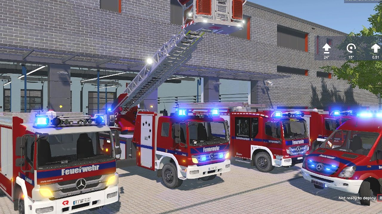 Emergency Call 112 - Augsburg Ladder Truck Responding! 4K - YouTube