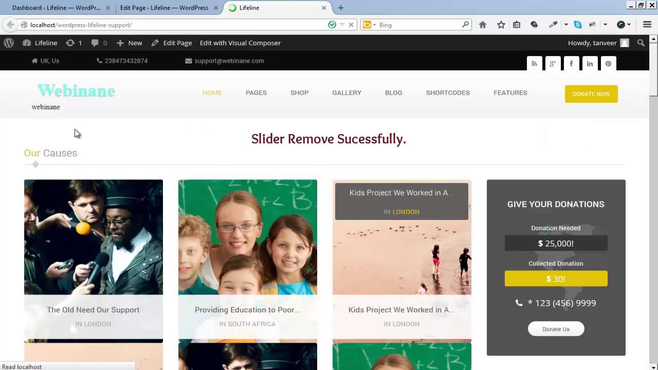 How to Add or Remove Revolution Slider in Lifeline WP Theme - YouTube