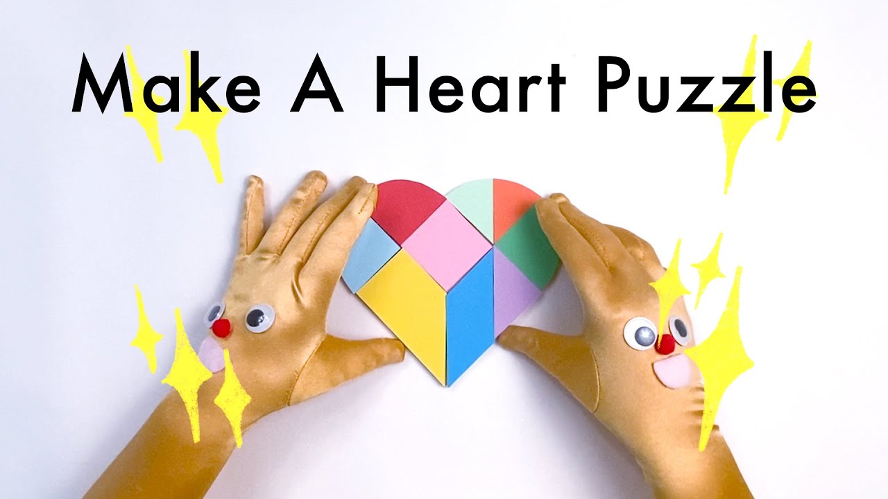 How to Make a Heart Tangram Puzzle ️ Fun DIY Geometry Puzzle - YouTube