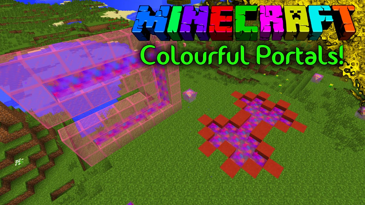 Pretty Pretty Portals! - [Colourful Portals Mod] 1.7.10 - YouTube