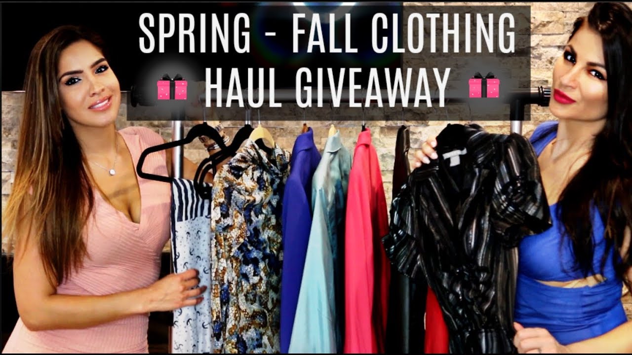 FASHION SPRING - FALL CLOTHING HAUL GIVEAWAY (CLOSED)🛍 👗 - YouTube