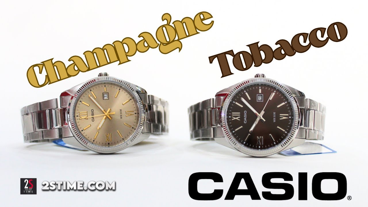 CASIO Collection MTP-1302DD | Champagne & Tobacco Dial - YouTube