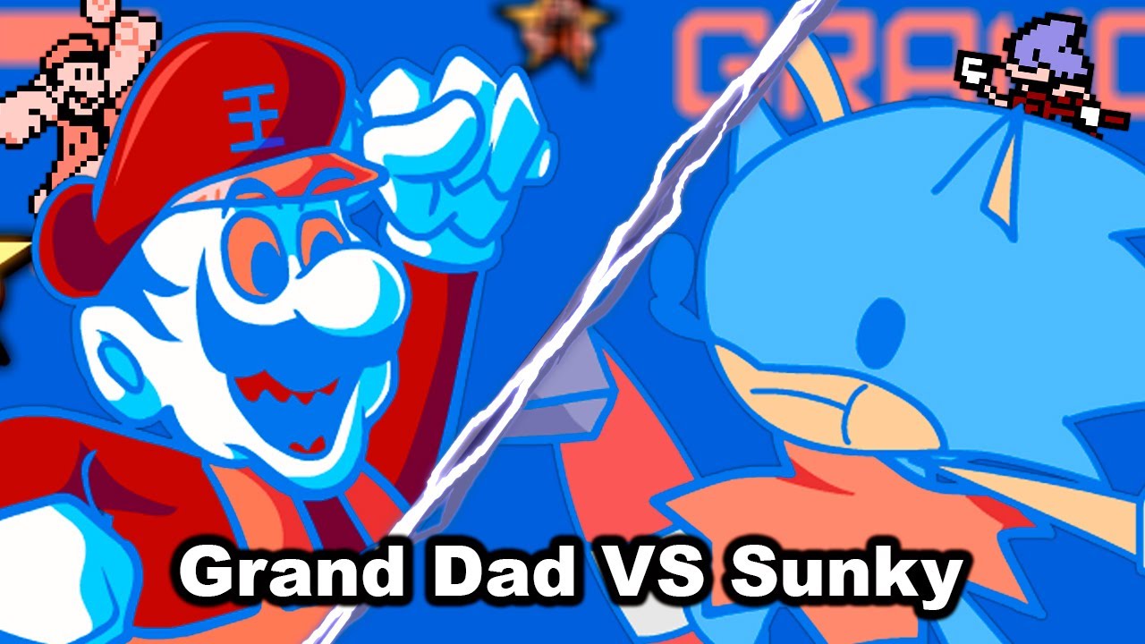 Grand Dad Vs Sunky (Nourishing Blood Cover) - Mario Madness V2 FNF ...