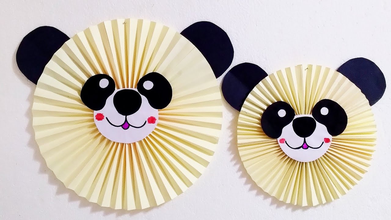 A4 nirmana / athwada / how to make panda with paper / 🐼 kadadasi ...