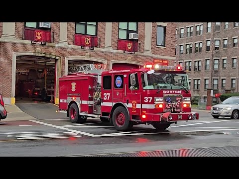Boston Fire 🔥BRAND NEW Engine 37🔥 and Ladder 26 responding - YouTube