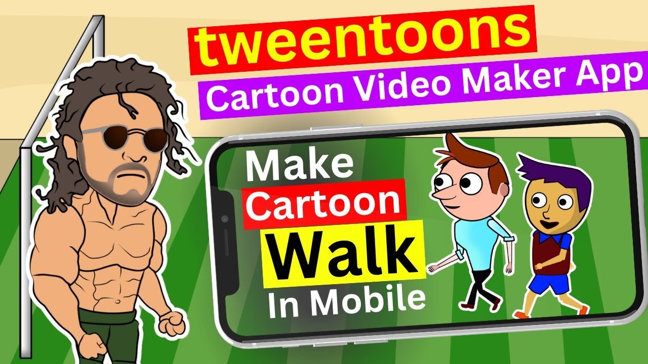 Make cartoon videos on mobile | Cartoon Walk cycle in TweenToons app ...
