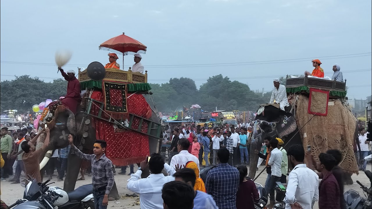 Ramnagar ki Rajsahi sawari maharaja anannt narayan kashi banaras - YouTube