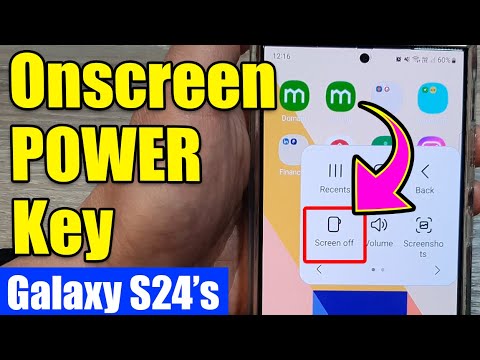 Galaxy S24/S24+ Ultra: How to Use the Onscreen Power Button (Easy ...