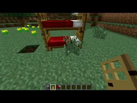 MINECRAFT tutorial 8 como hacer una litera - YouTube