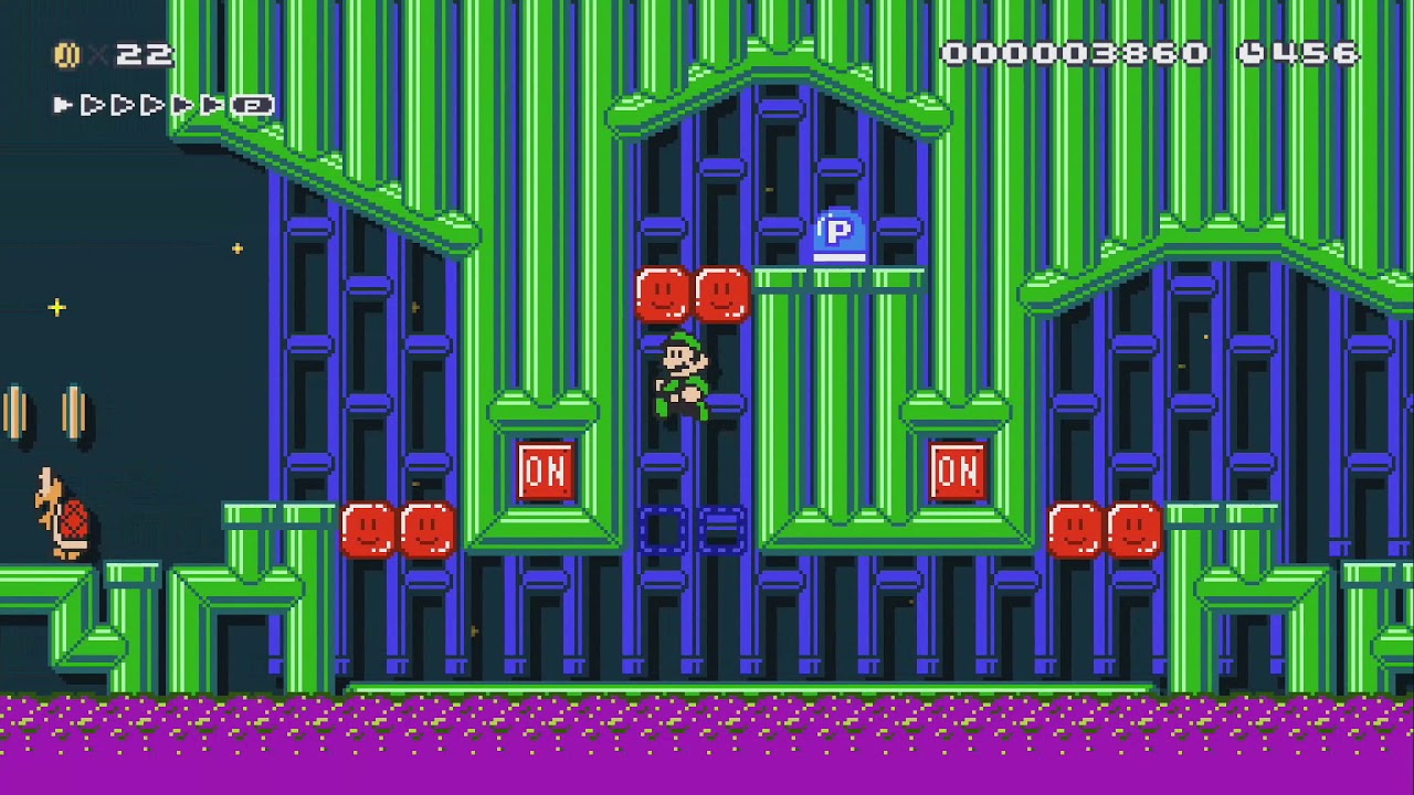 Time Switch Sewer by EmeraldG - Super Mario Maker 2 - No Commentary 1bv ...