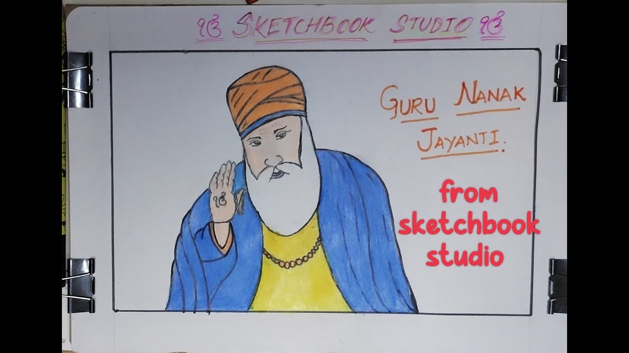 How To Draw Guru Nanak Jayanti ||Easy And Simple Way To Draw|| Step By ...
