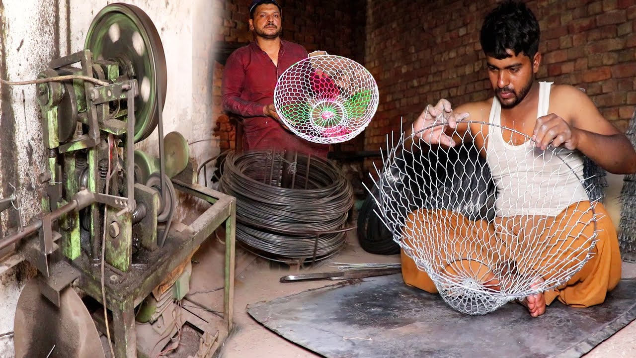 How To Making Aluminium Wire Basket | Amazing Metal Basket - YouTube