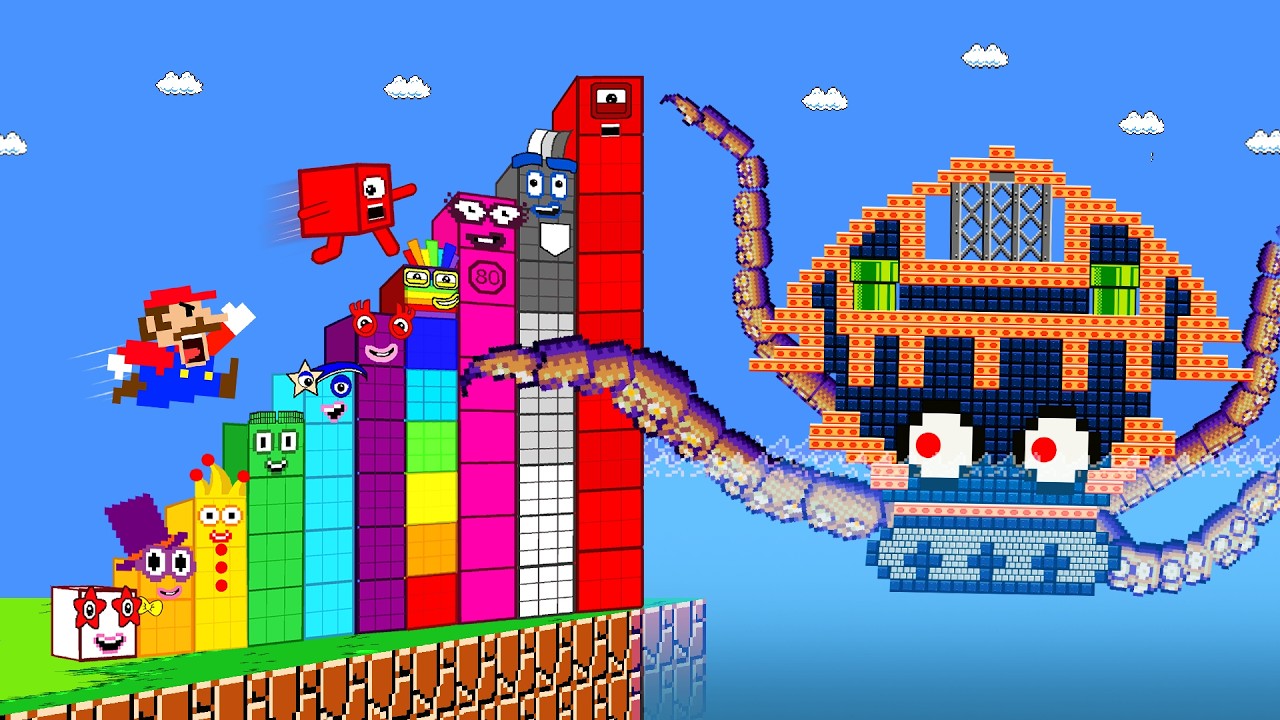 Number 1 Escapes the Biggest Octopus Maze Level Up | Game Animation ...