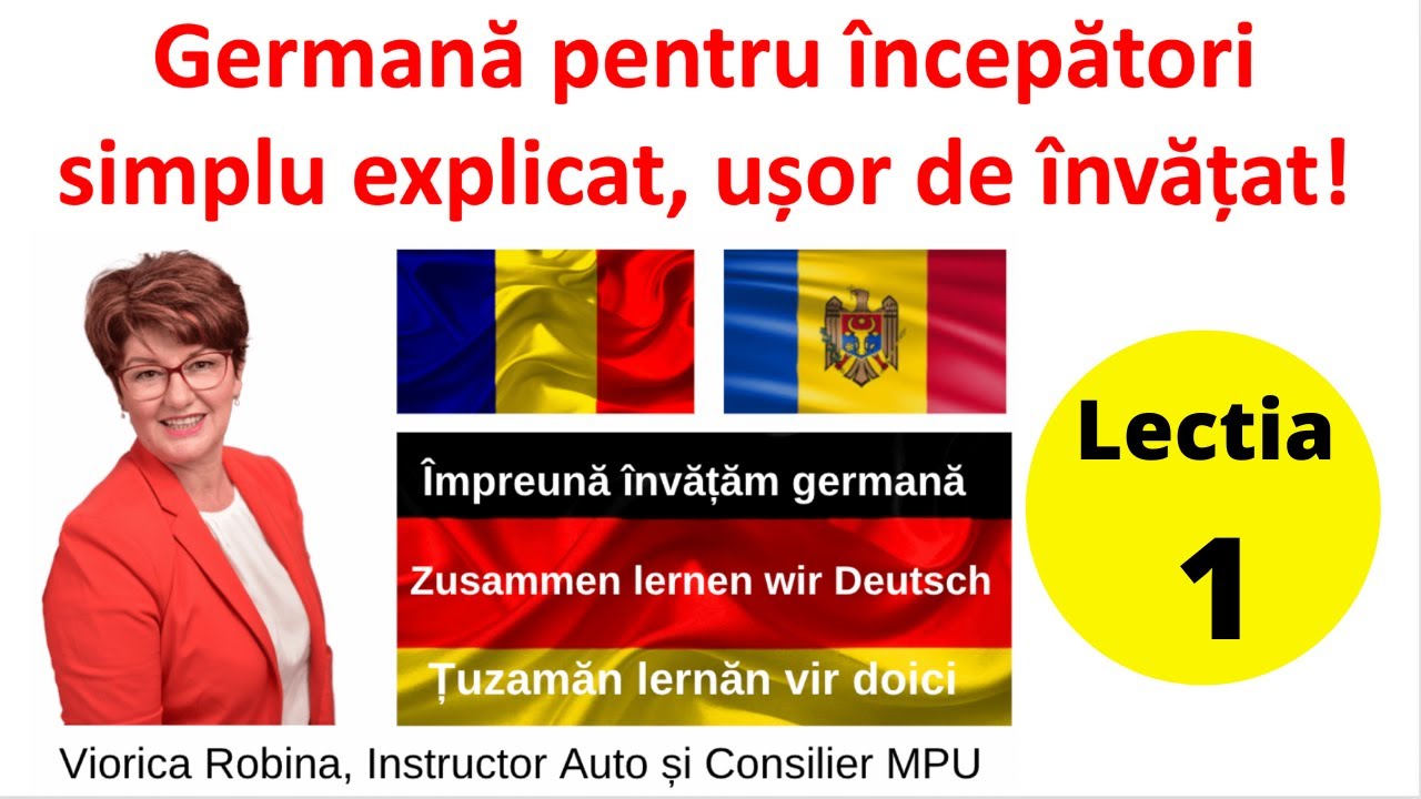 Germana simplu si usor de invatat Prima lectie - YouTube