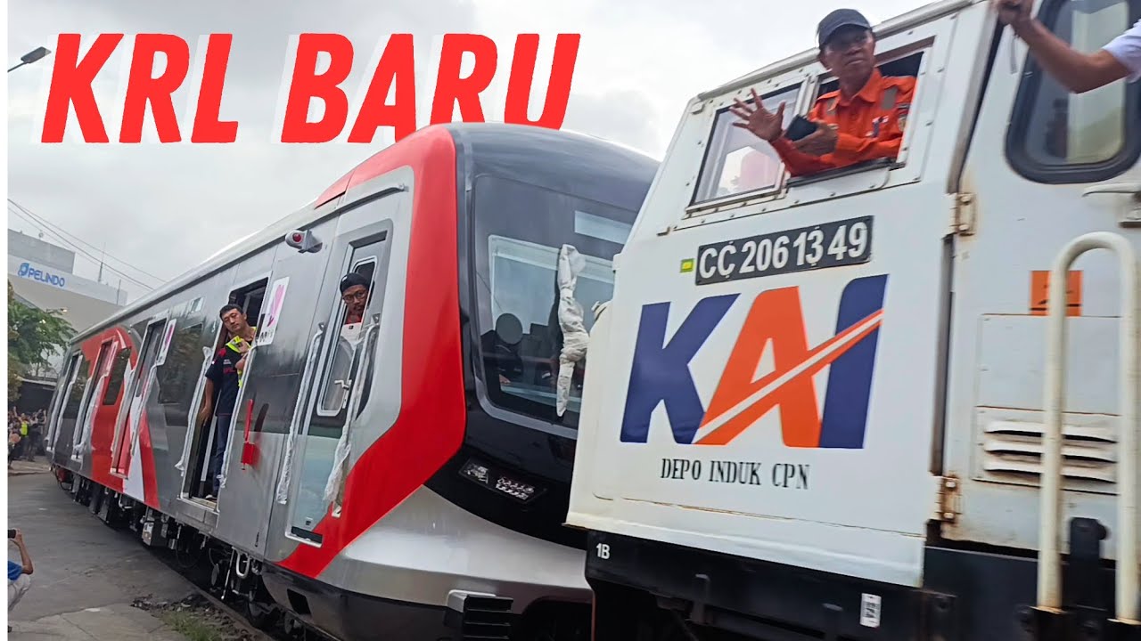 KRL BARU DARI CHINA SUDAH DATANG DI INDONESIA!!! || KLB KIRIM RANGKAIAN ...