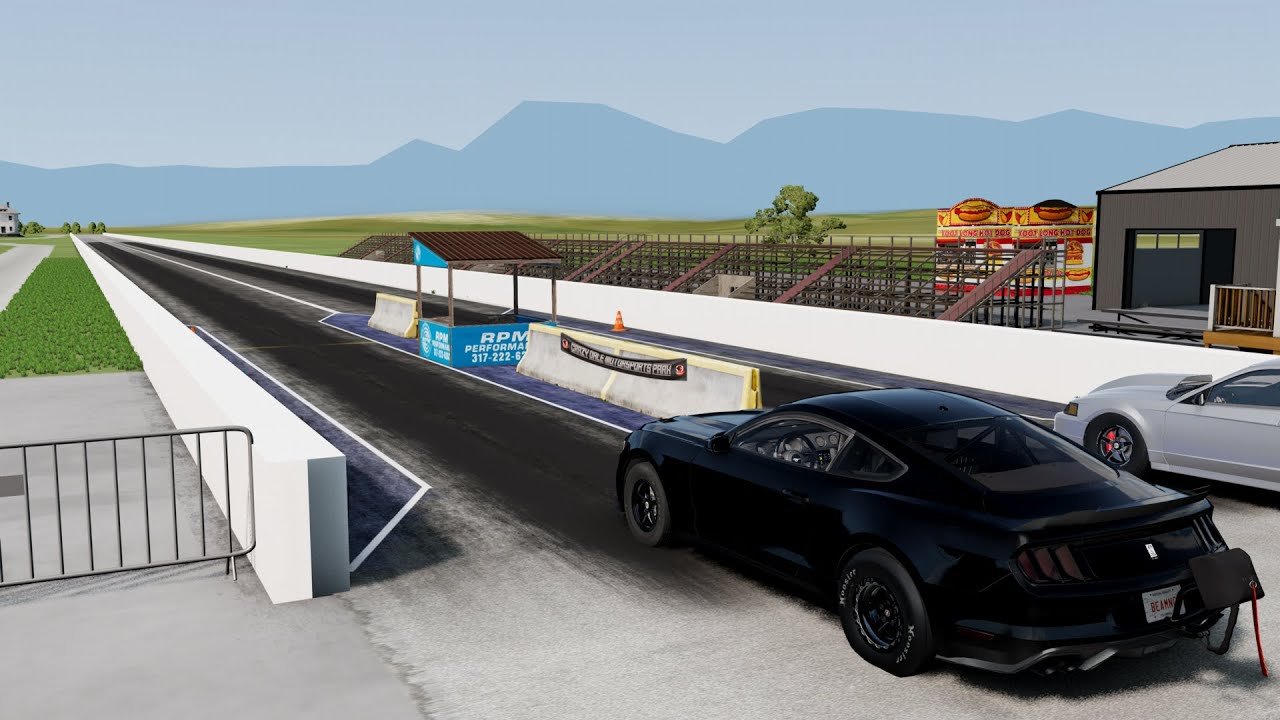 Unprepped Dragway | My first BeamNG Drive map - YouTube