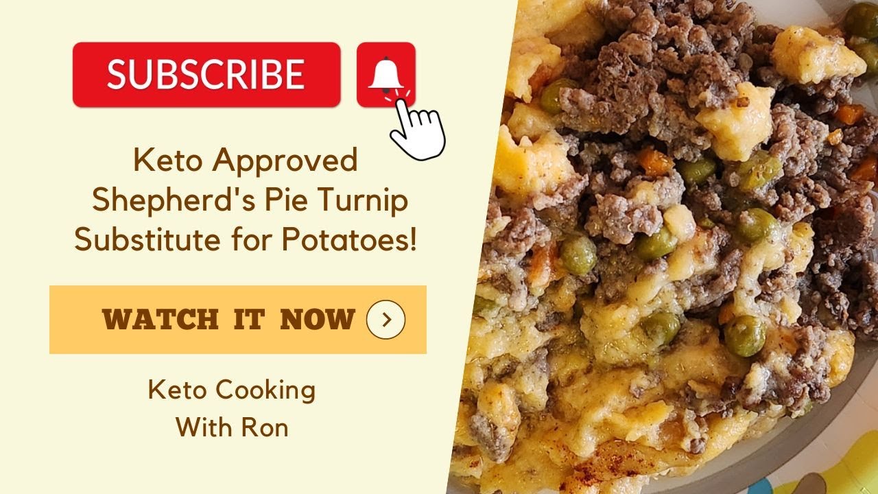 How to Make a Keto Approved Shepherd's Pie Turnip Substitute for ...