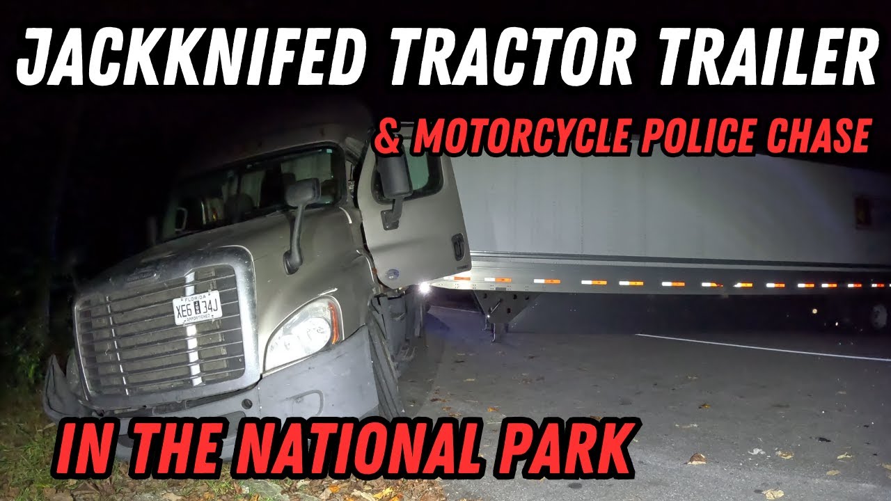 Motorcycle Police Chase & Tractor Trailer Winch Out In The National ...