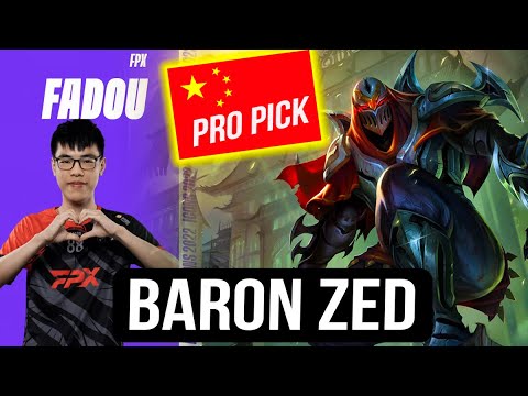 ZED BARON LANE *NEW* PRO PICK AT WILD RIFT ICONS - INSANE CARRY - YouTube