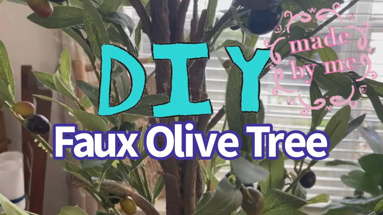 DIY Faux Olive Tree - YouTube
