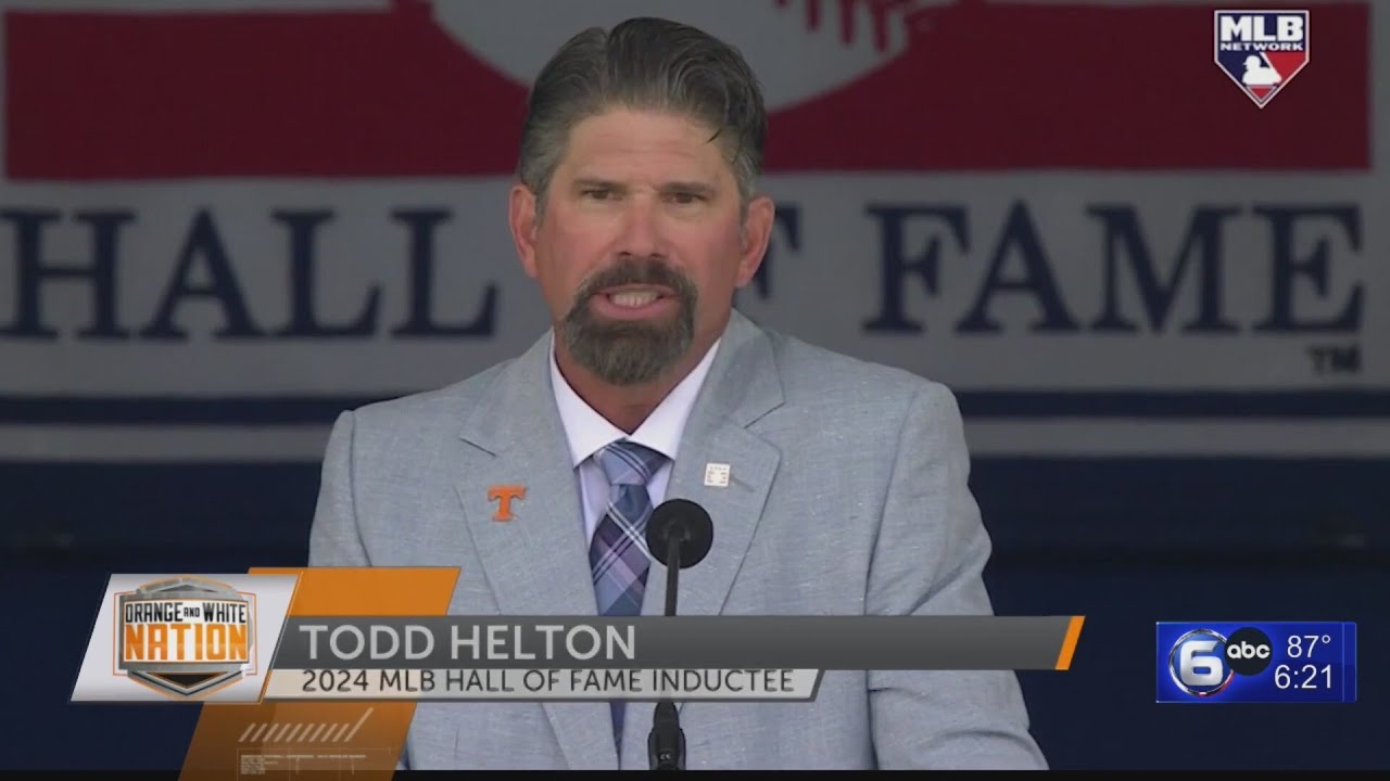 Tennessee great Todd Helton inducted into MLB Hall of Fame - YouTube