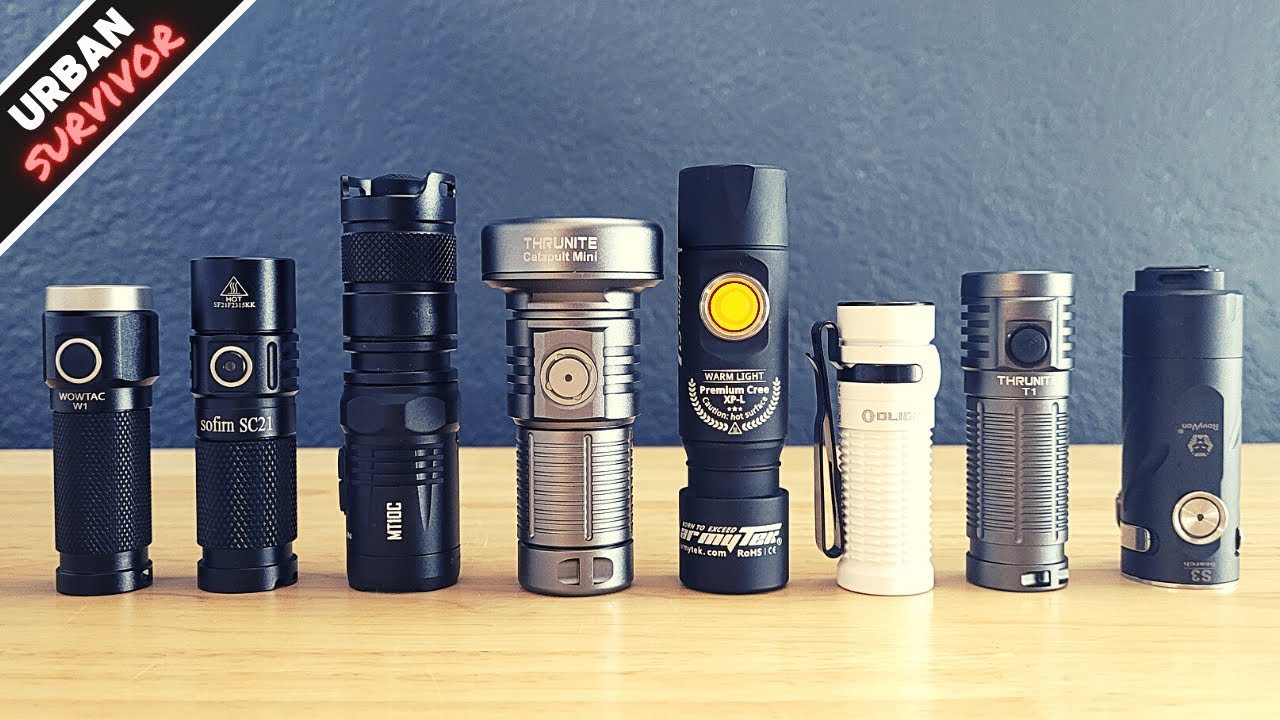 The Best 18350/16340 EDC Flashlights Compared (ArmyTek, RovyVon, Olight ...