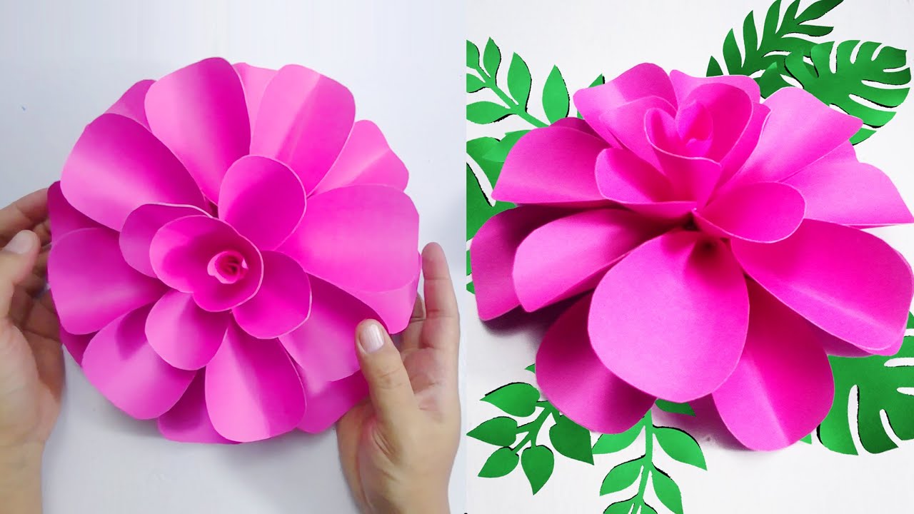 Cara Buat Bunga Kertas Mudah | Cara Membuat Bunga Dari Kertas Origami ...