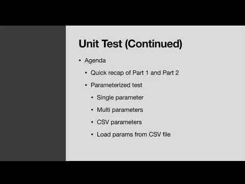 JUnit Testing: Parameterized Tests and Loading Test Data from CSV Files ...