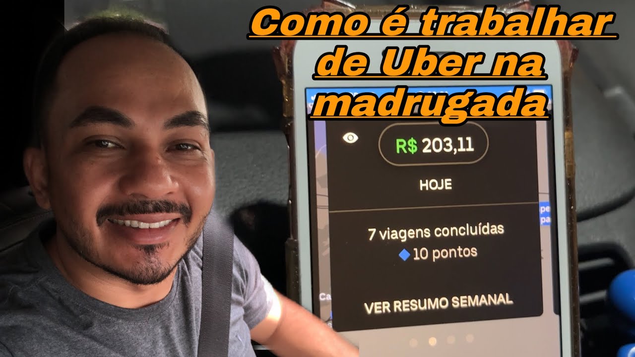 Como é trabalhar de Uber na madrugada, Rio de Janeiro, Uber e 99 - YouTube