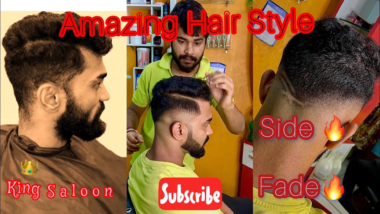 Side fade haircut // Step By Step Tutorial Haircut Kaise kare & tattoo ...